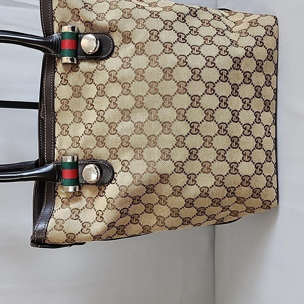 Gucci Gg Canvas Match Ball Tote Bag - Gem